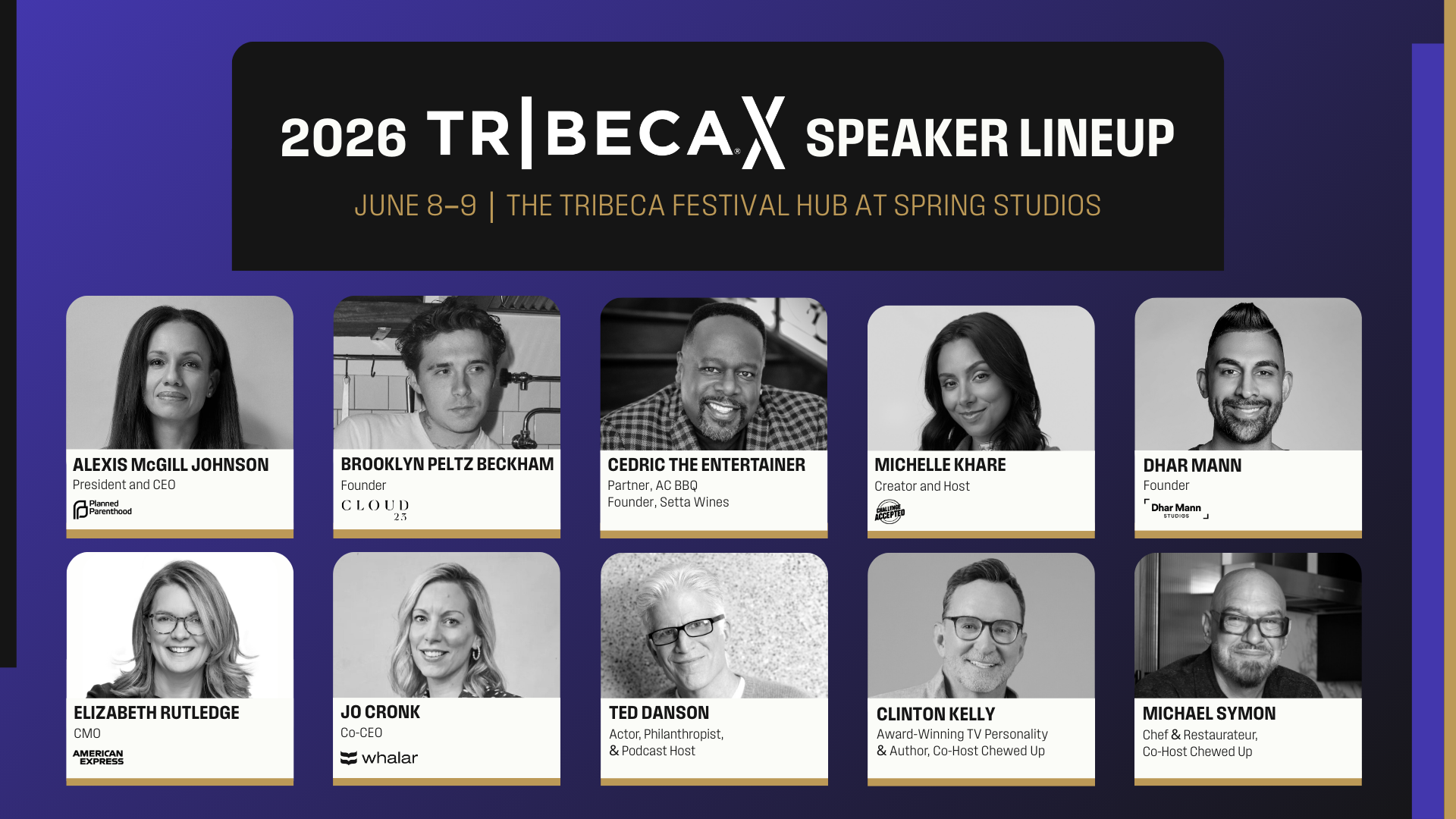 TRIBECA X ANNOUNCES PRELIMINARY 2026 SPEAKER LINEUP – OUCH! MAGAZINE