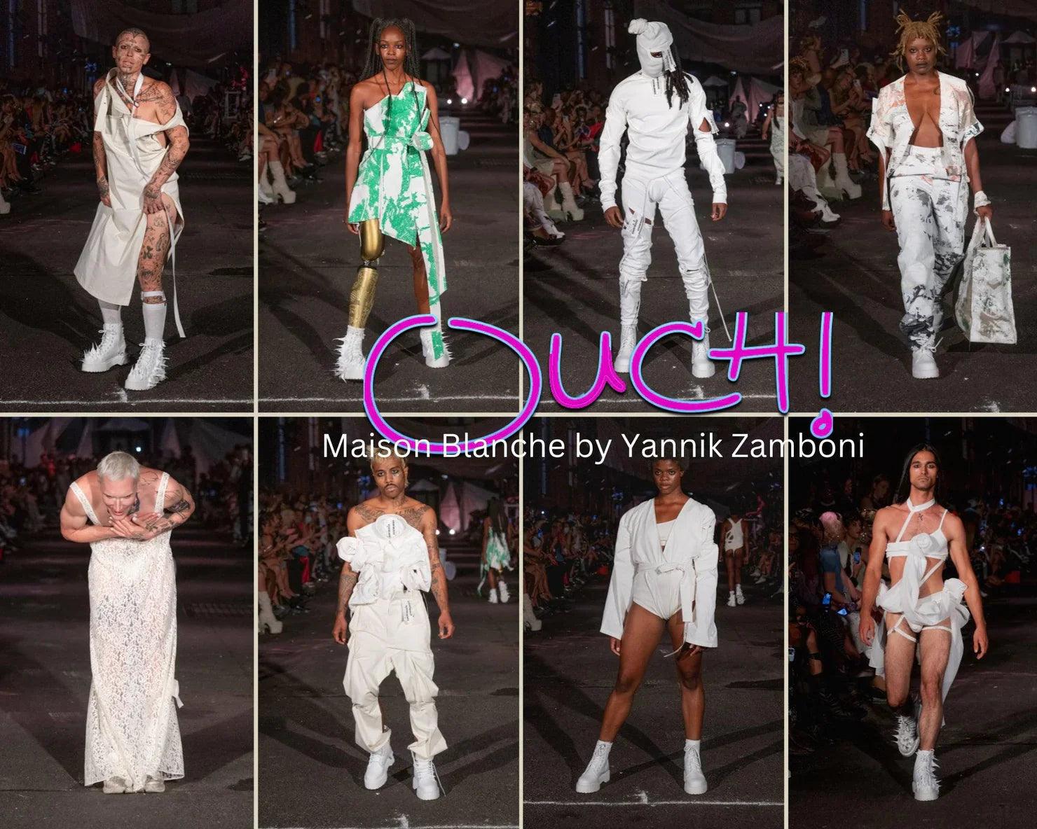 Yannik Zamboni Maison Blanche’s “BACK” collection during NYFW – OUCH ...